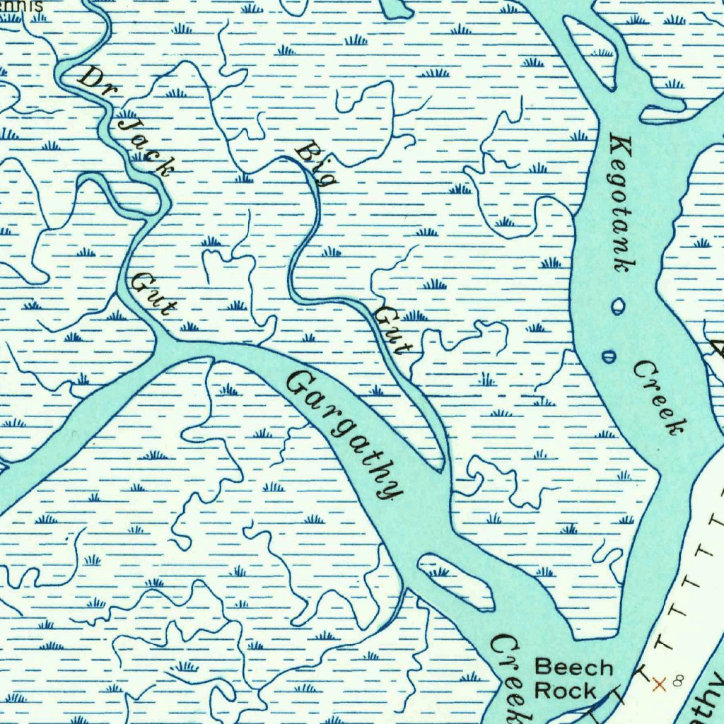 Bloxom, VA (1942, 24000-Scale) Map by United States Geological Survey ...