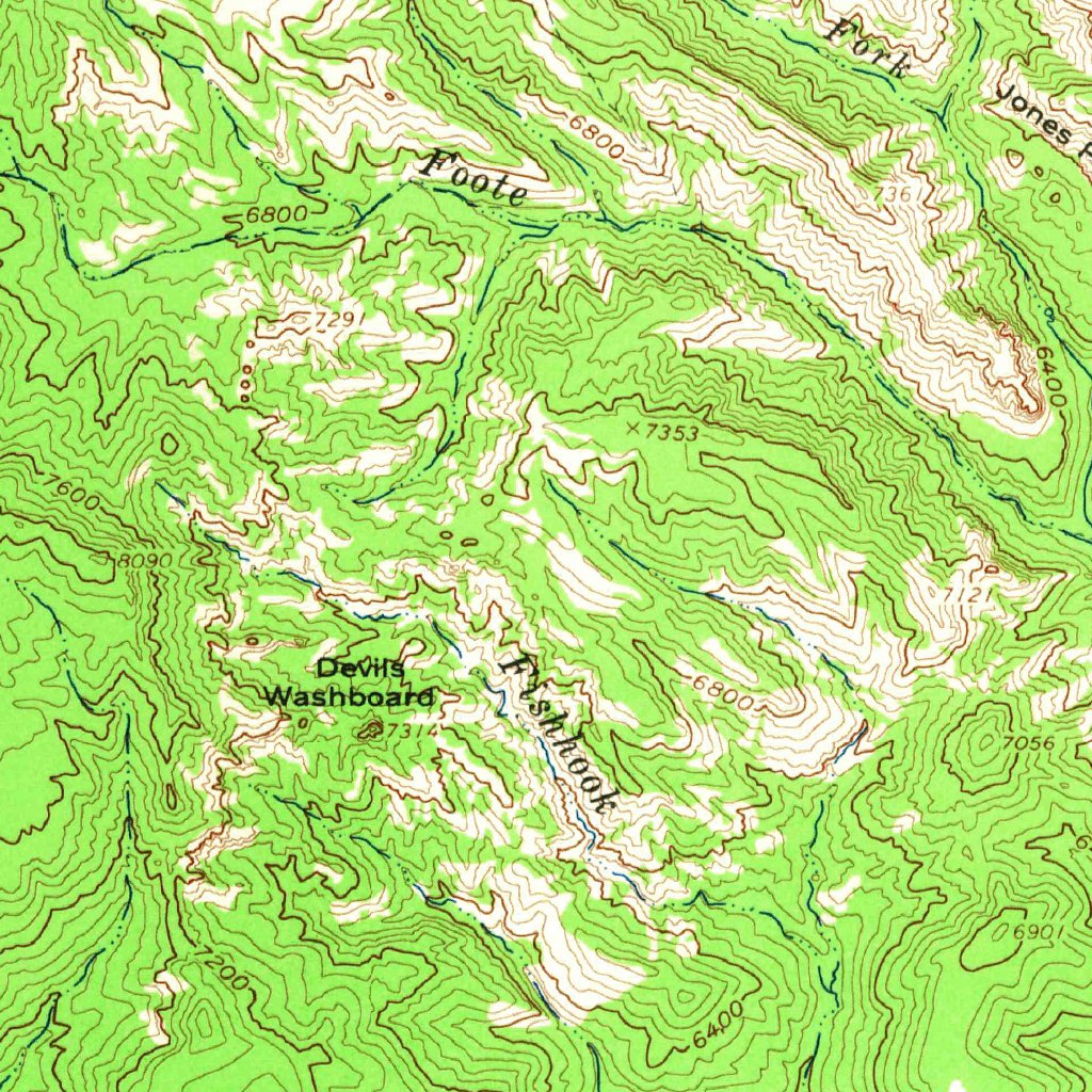 Blue, AZ-NM (1961, 62500-Scale) Map by United States Geological Survey ...