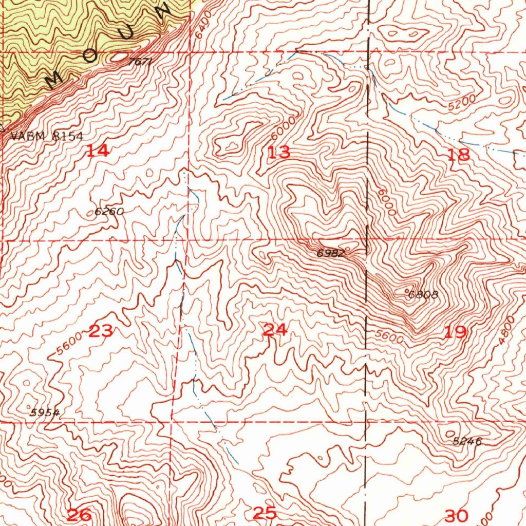 Blue Diamond, NV (1952, 62500-Scale) Map by United States Geological ...