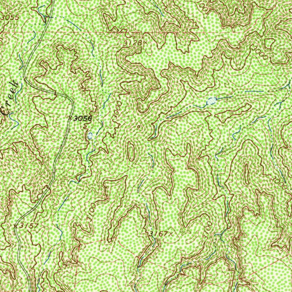 Blue Hole Springs, TX (1963, 24000-Scale) Map by United States ...