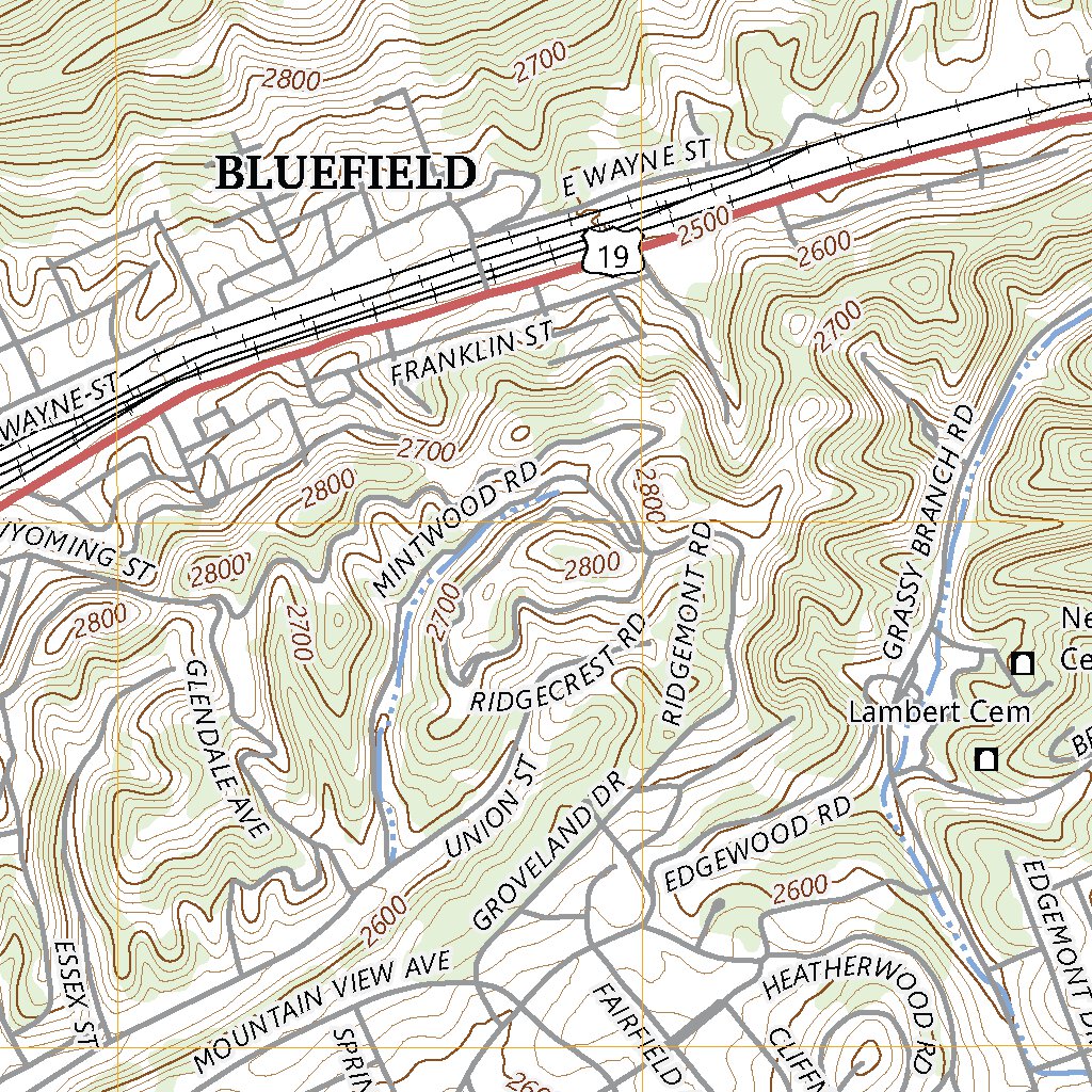 Bluefield, WV (2023, 24000-Scale) Map by United States Geological ...