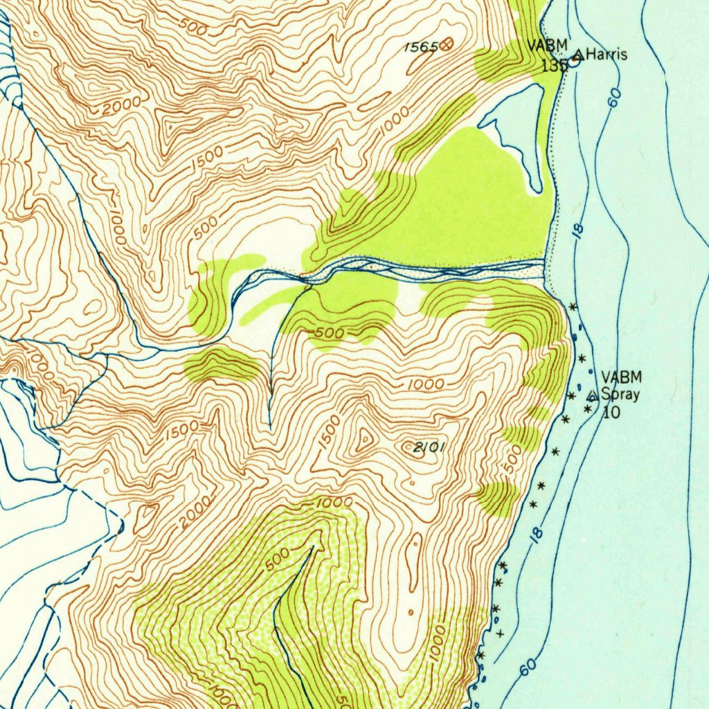 Blying Sound C-8, AK (1952, 63360-Scale) Map by United States ...