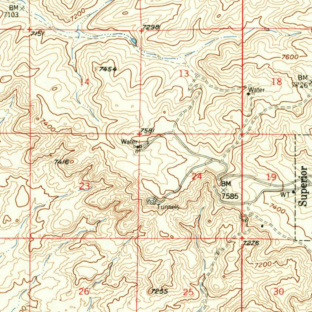 Boars Tusk, WY (1958, 62500-Scale) Map by United States Geological ...
