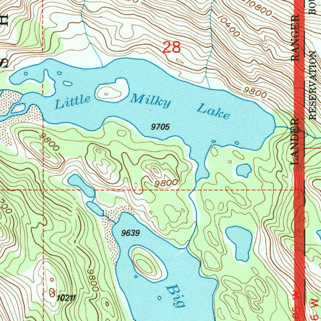 Bob Lakes, WY (1991, 24000-Scale) Map by United States Geological ...