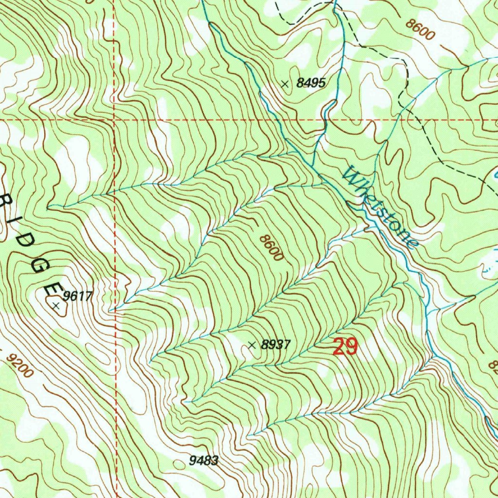 Bobcat Ridge, WY (1996, 24000-Scale) Map by United States Geological ...