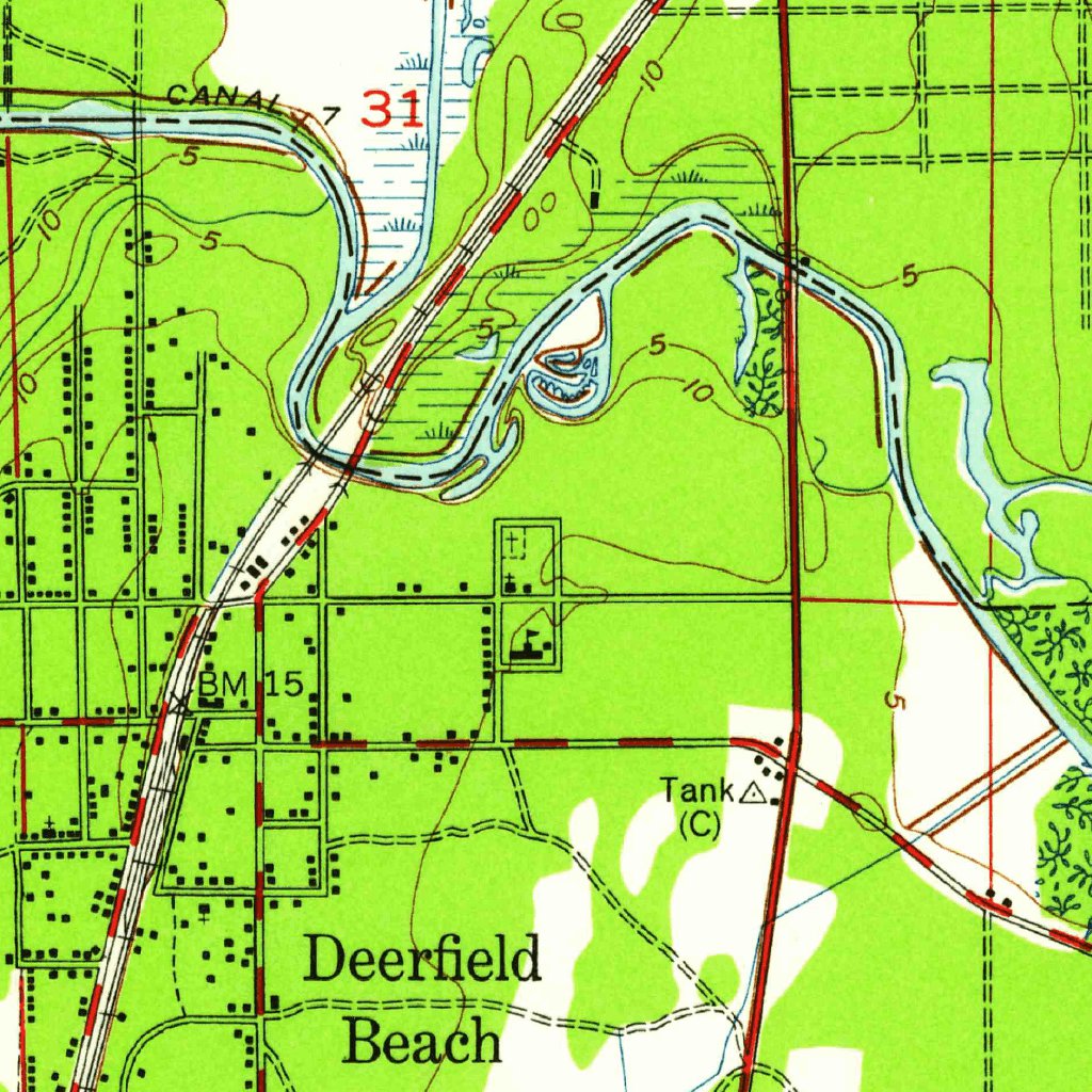 Boca Raton, FL (1946, 24000-Scale) Map by United States Geological ...