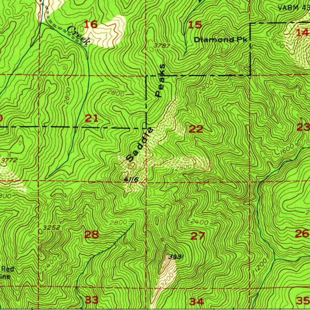 Bone Mountain, OR (1954, 62500-Scale) Map by United States Geological ...