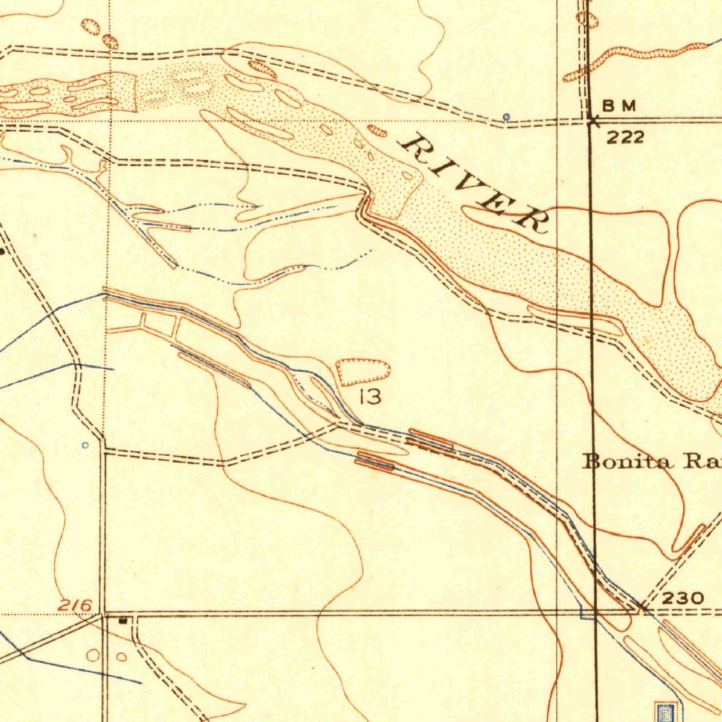 Bonita Ranch, CA (1921, 31680-Scale) Map by United States Geological ...