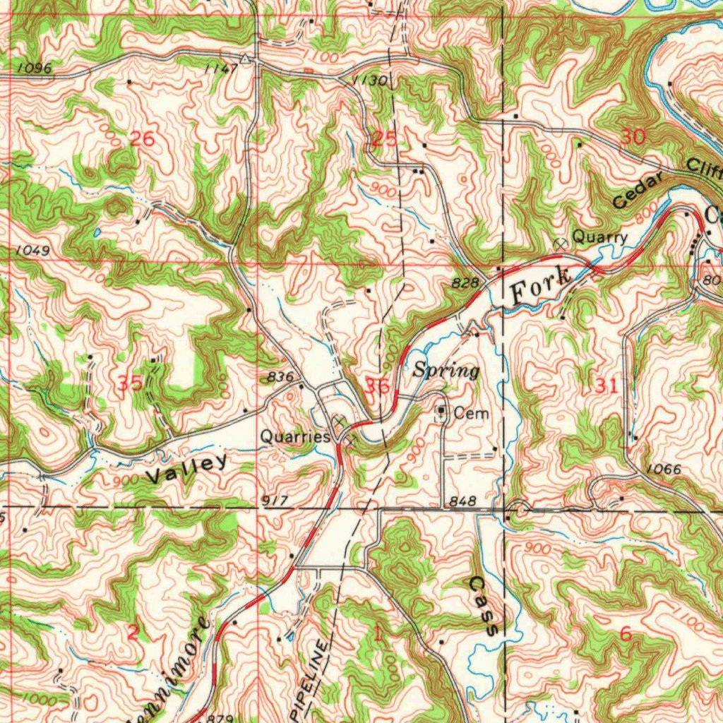 Boscobel, WI (1967, 62500-Scale) Map by United States Geological Survey ...