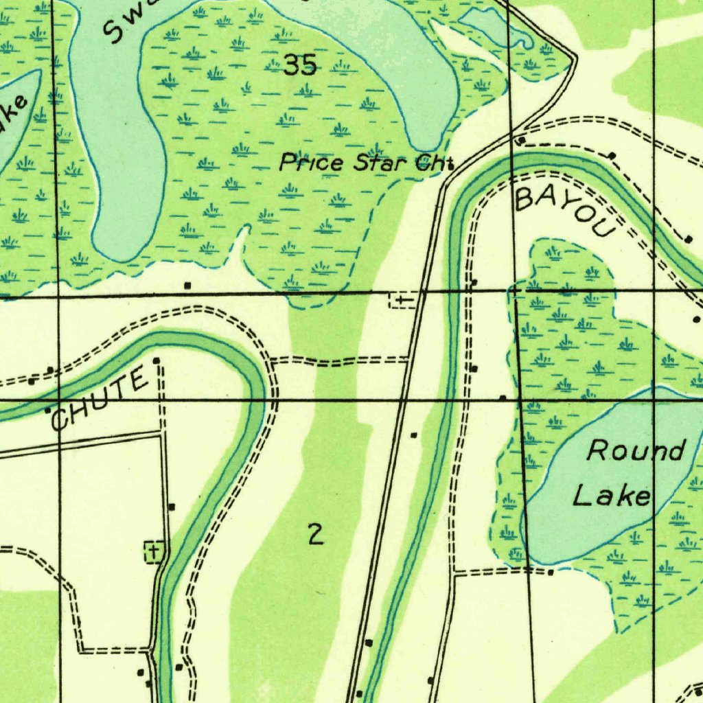 Bossier City, LA (1932, 31680-Scale) Map by United States Geological ...