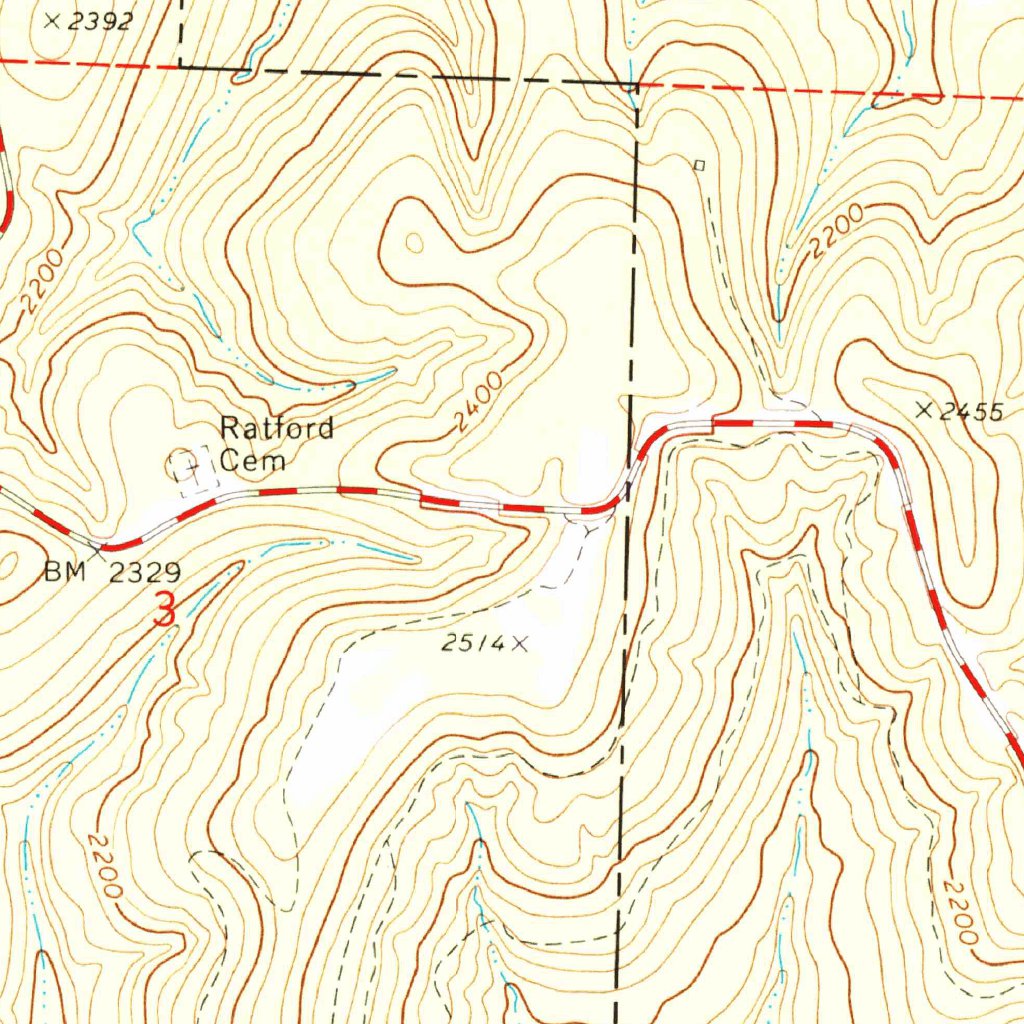 Boston, AR (1973, 24000-Scale) Map by United States Geological Survey ...