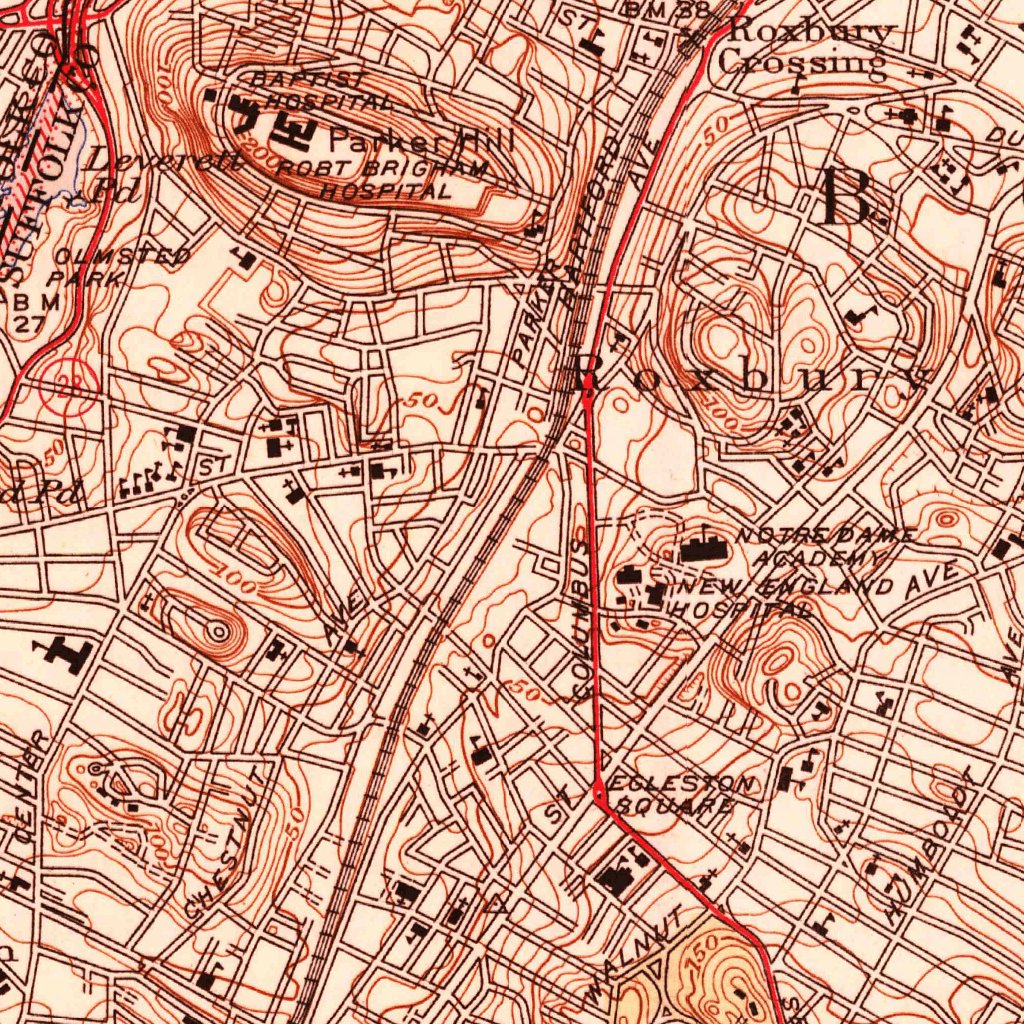 Boston South, MA (1946, 31680-Scale) Map by United States Geological ...
