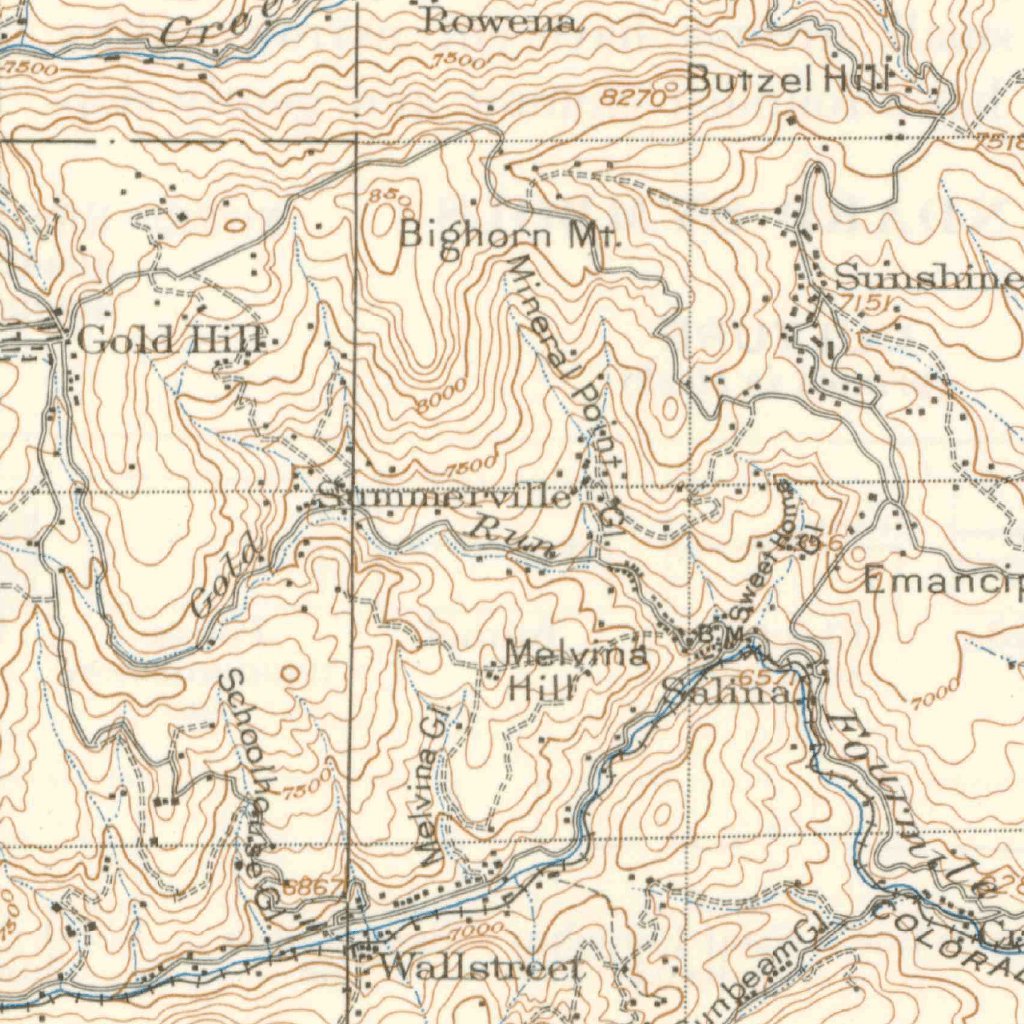 Boulder, CO (1904, 62500-Scale) Map by United States Geological Survey ...