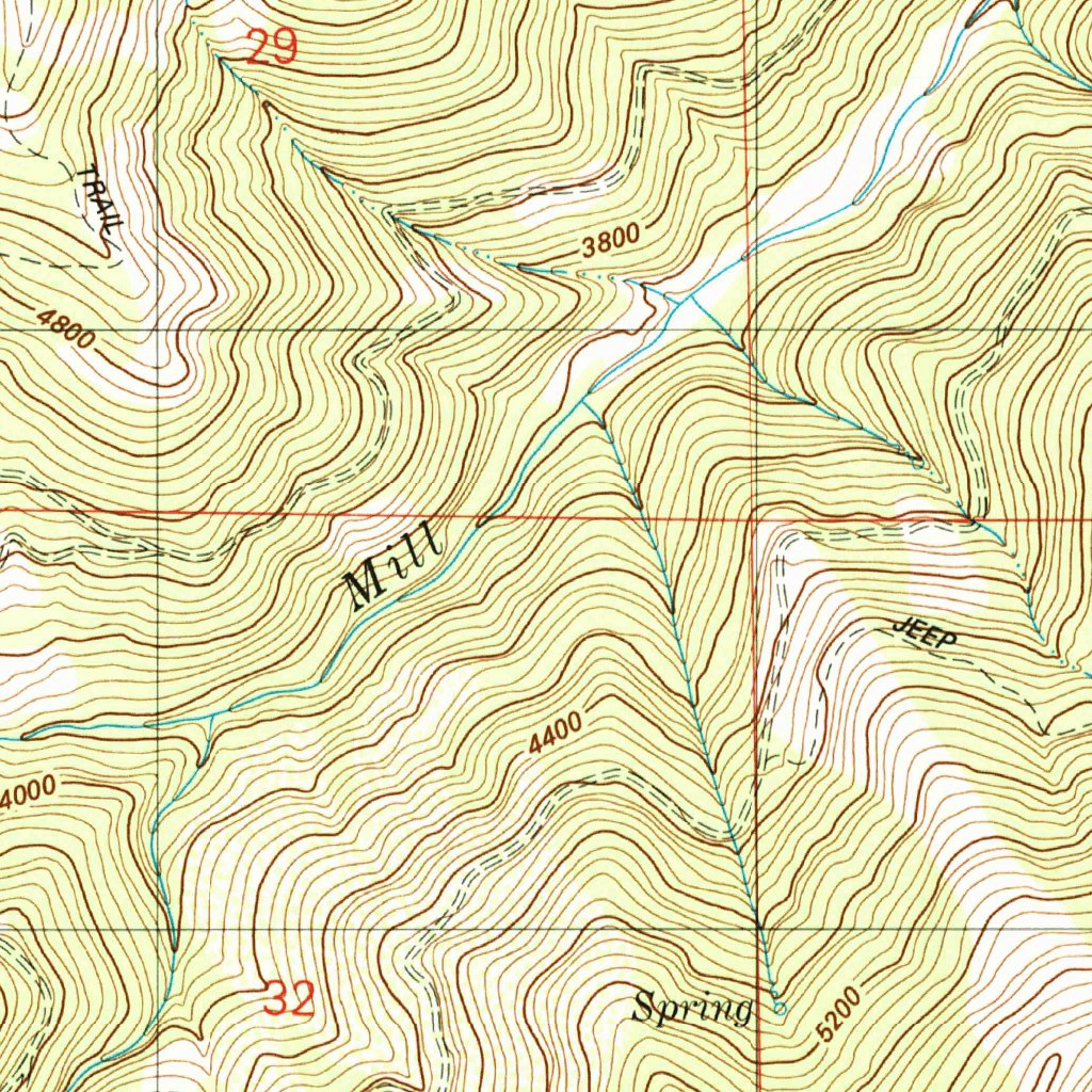 Boulder Peak, CA (1981, 24000-Scale) Map by United States Geological ...