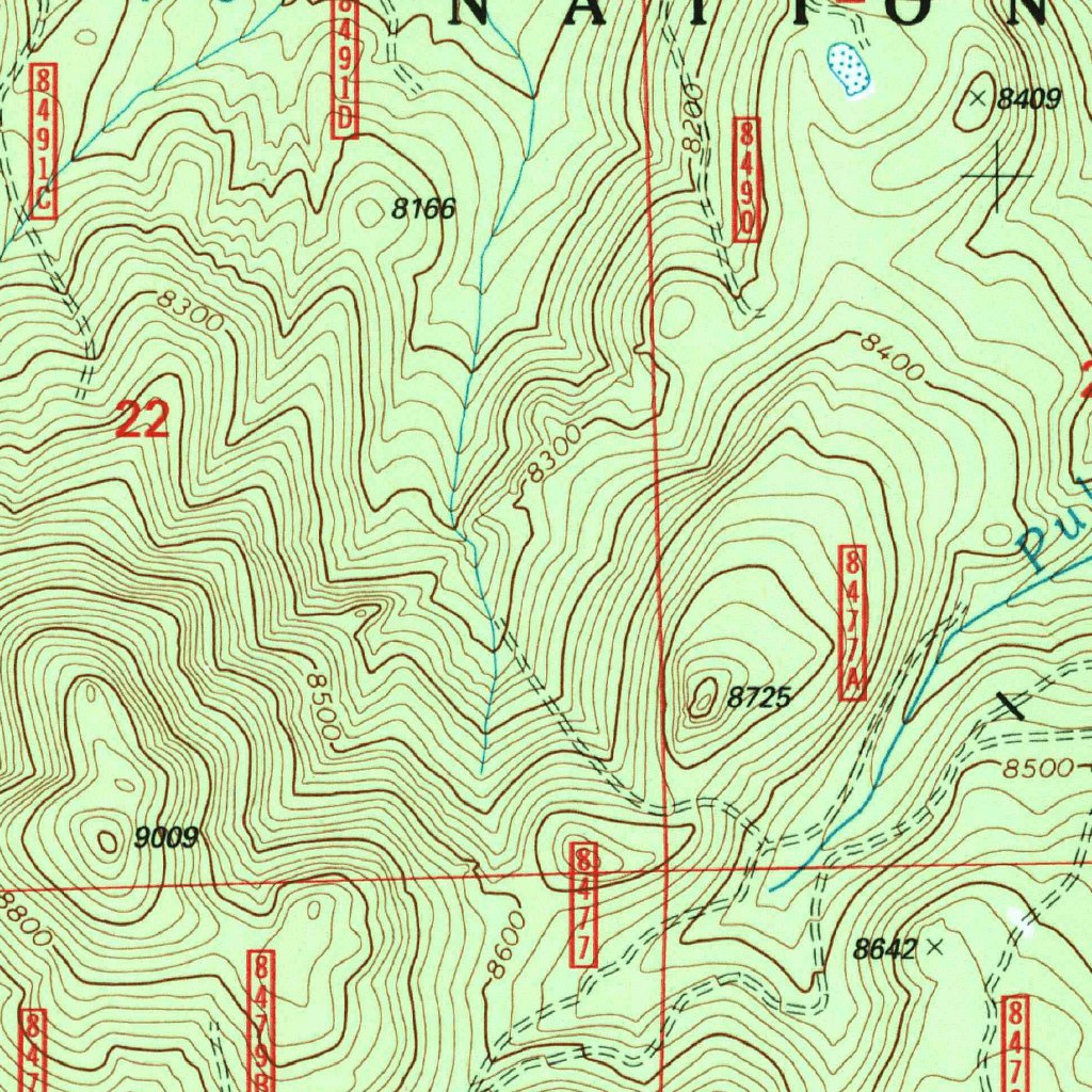 Boundary Butte, AZ (1998, 24000-Scale) Map by United States Geological ...