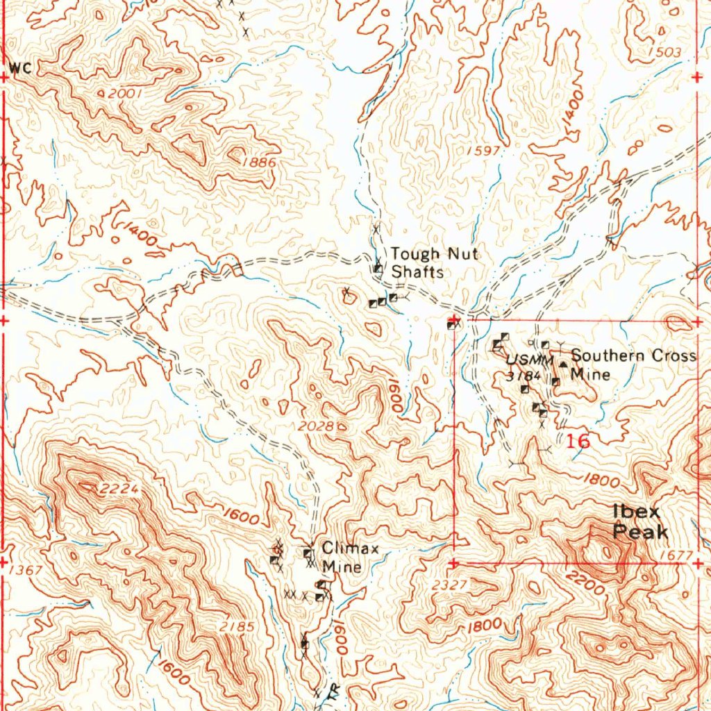 Bouse, AZ (1962, 62500-Scale) Map by United States Geological Survey ...