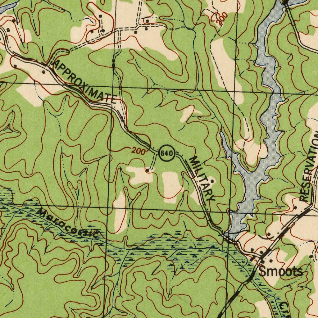 Bowling Green, VA (1942, 31680-Scale) Map by United States Geological ...