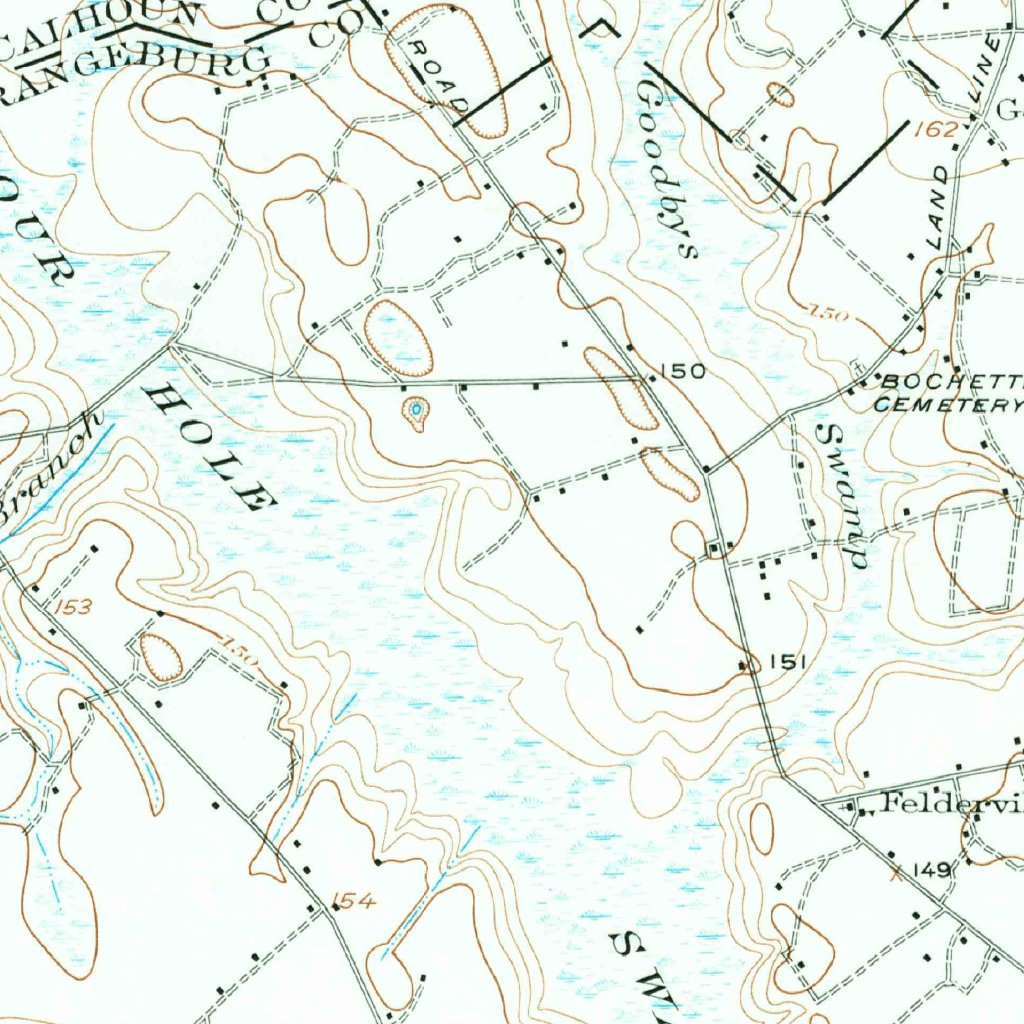 Bowman, SC (1921, 62500-Scale) Map by United States Geological Survey ...