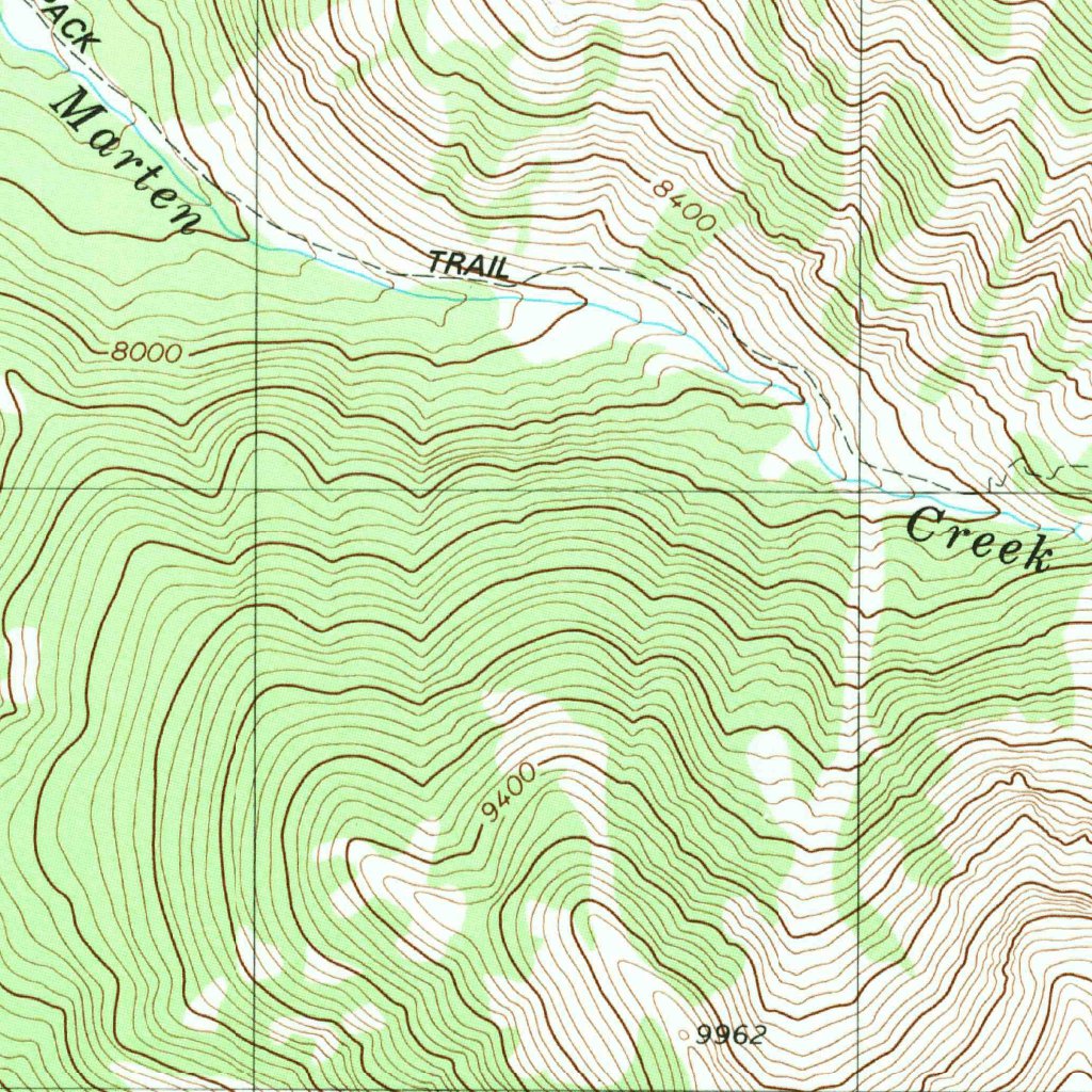 Box Canyon Creek, WY (1980, 24000-Scale) Map by United States ...