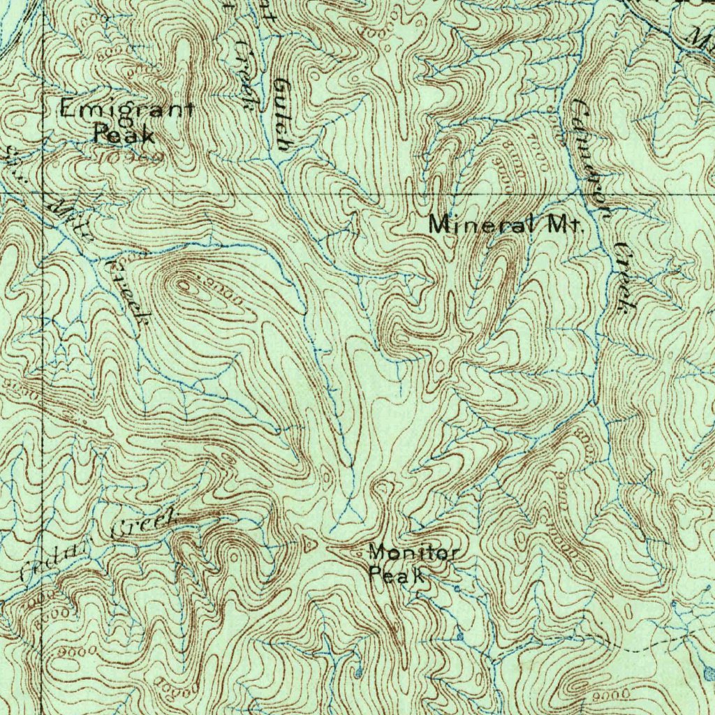 Bozeman E, MT-WY (1891, 250000-Scale) Map by United States Geological ...