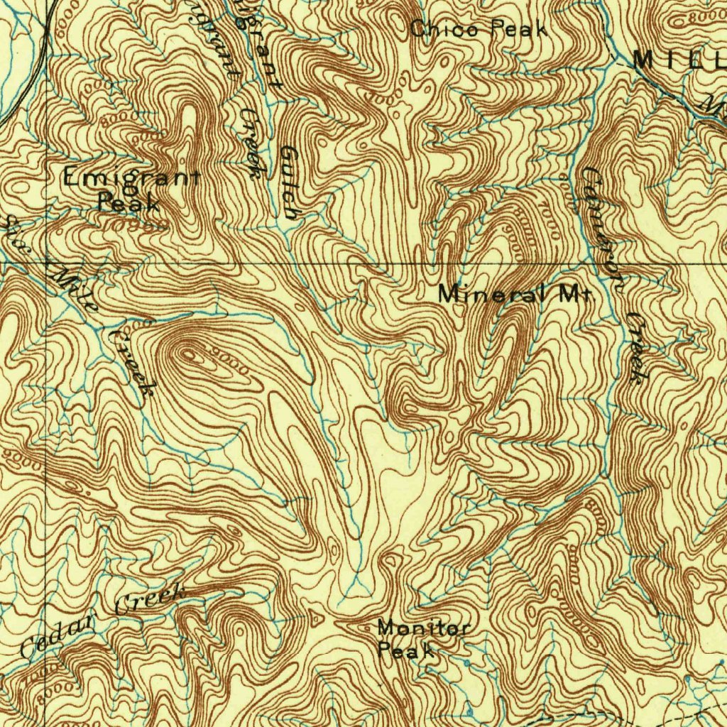 Bozeman E, MT-WY (1893, 250000-Scale) Map by United States Geological ...