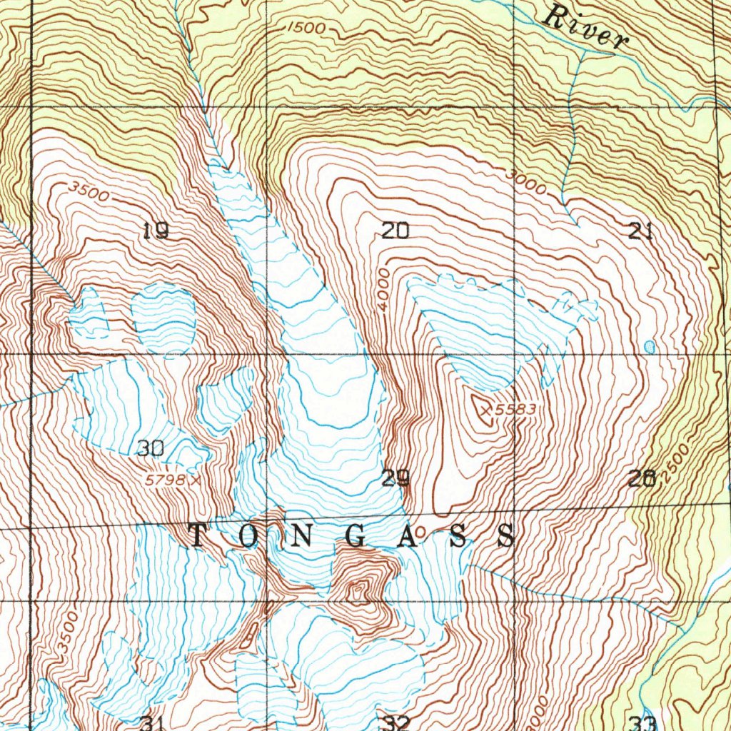 Bradfield Canal C-5, AK (1955, 63360-Scale) Map by United States ...