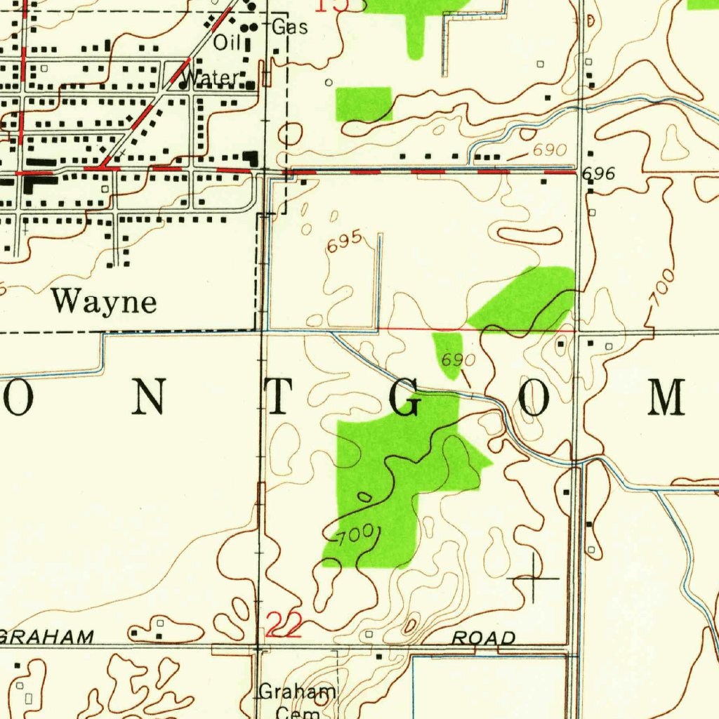 Bradner, OH (1958, 24000-Scale) Map by United States Geological Survey ...