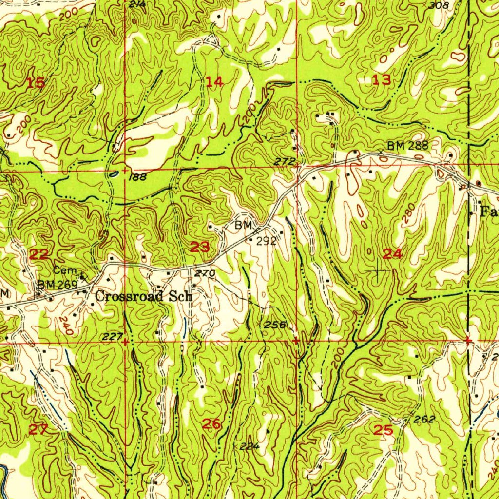 Braggs, AL (1957, 62500-Scale) Map by United States Geological Survey ...