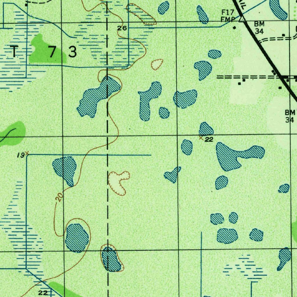 Brandon, FL (1944, 31680-Scale) Map by United States Geological Survey ...
