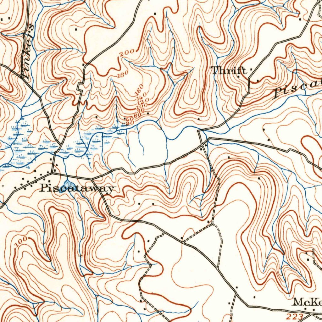 Brandywine, MD (1911, 62500-Scale) Map by United States Geological ...