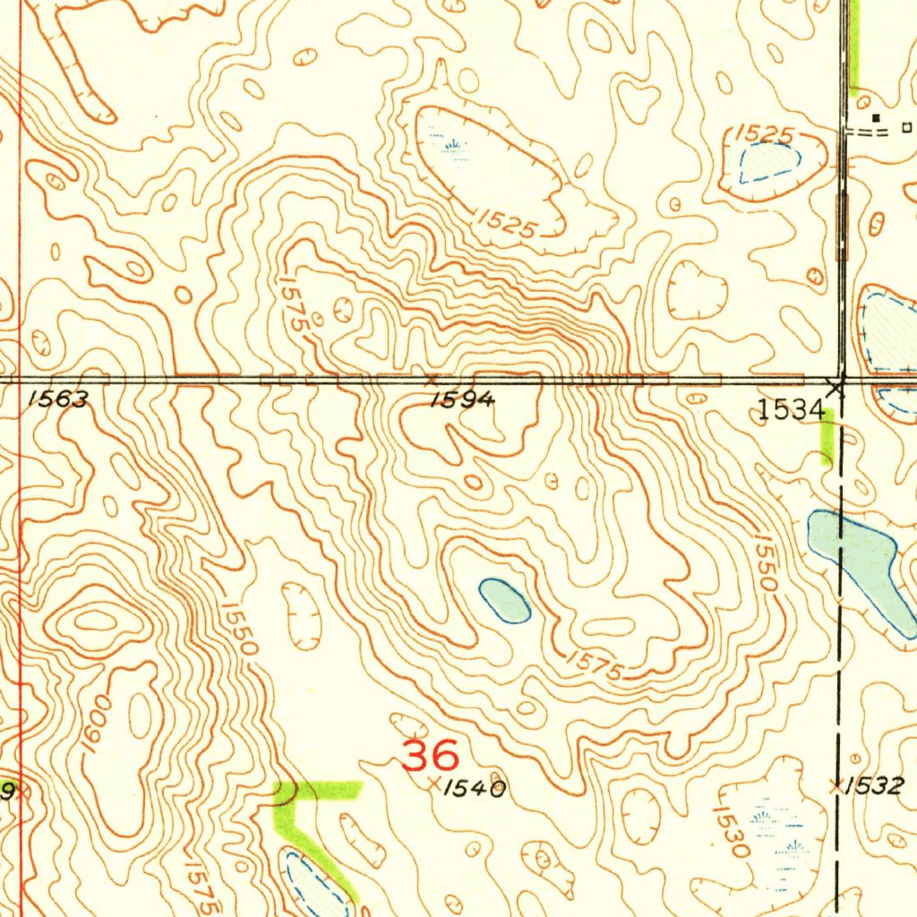 Brantford, ND (1950, 24000-Scale) Map by United States Geological ...