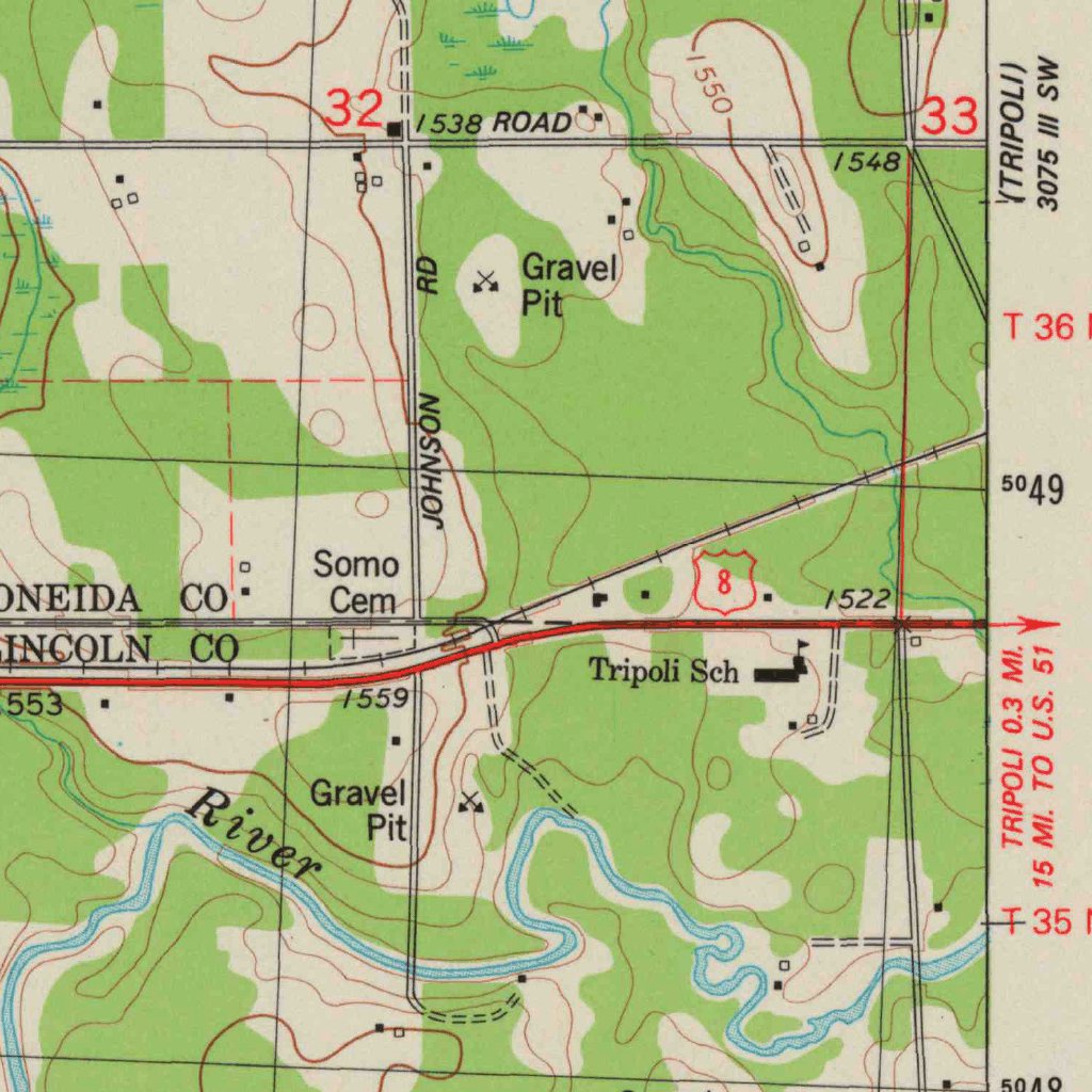 Brantwood, WI (1979, 24000-Scale) Map by United States Geological ...