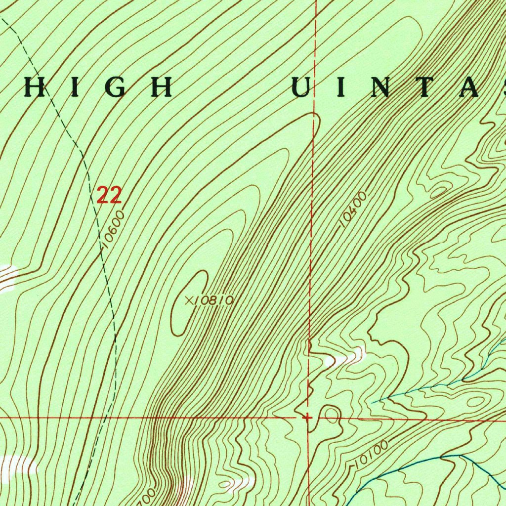 Bridger Lake, UT-WY (1998, 24000-Scale) Map by United States Geological ...