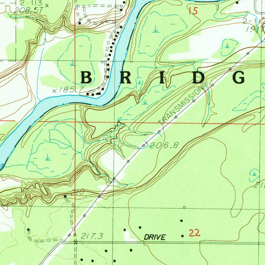 Bridgeton, MI (1985, 24000-Scale) Map by United States Geological ...