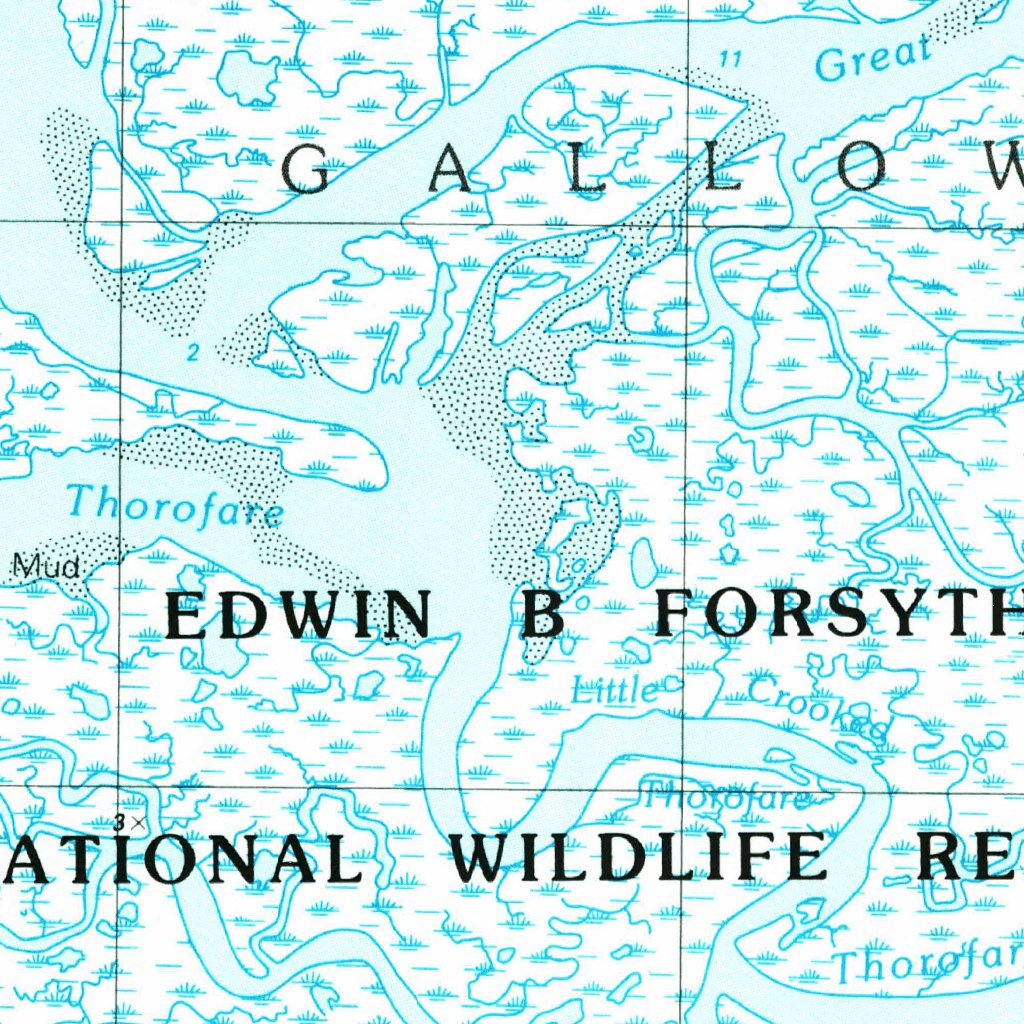 Brigantine Inlet, NJ (1989, 24000-Scale) Map by United States ...