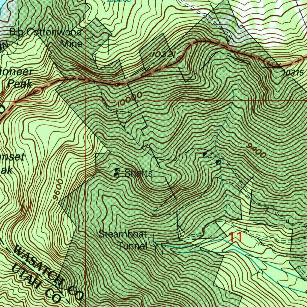 Brighton, UT (1998, 24000-Scale) Map by United States Geological Survey ...
