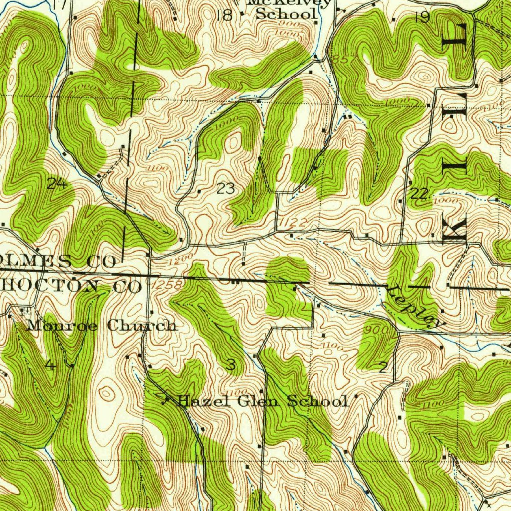 Brinkhaven, OH (1913, 62500-Scale) Map by United States Geological ...