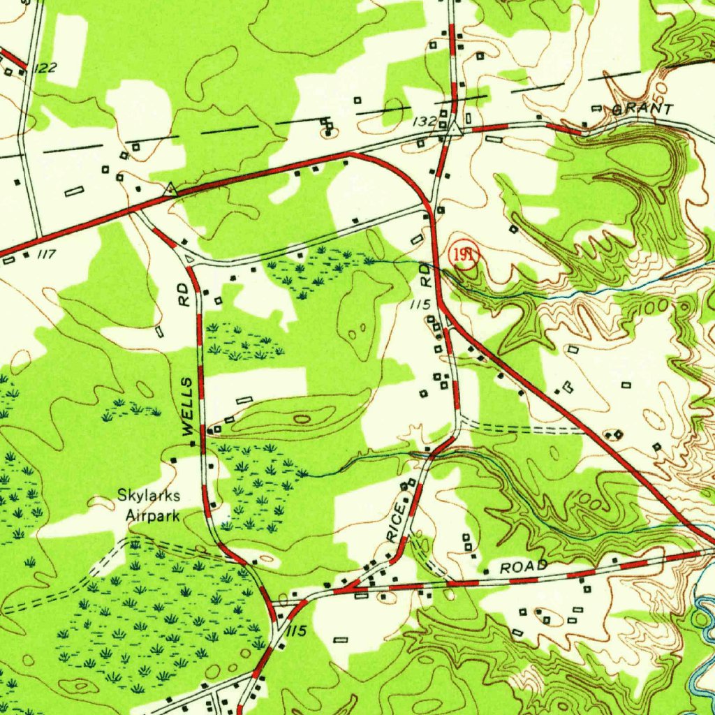 Broad Brook, CT (1953, 31680-Scale) Map by United States Geological ...