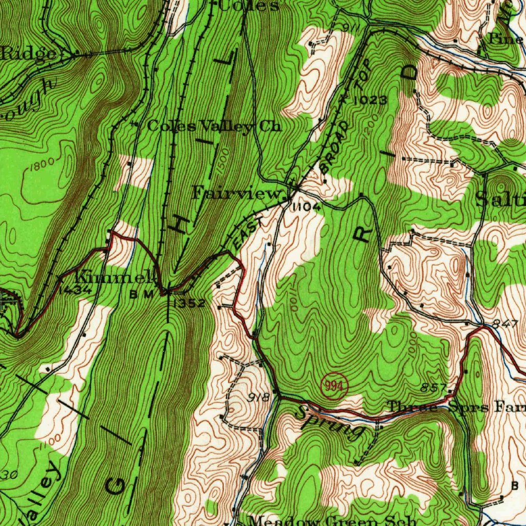 Broad Top, PA (1930, 62500-Scale) Map by United States Geological ...