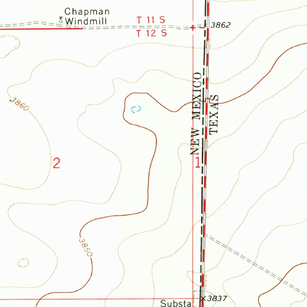 Bronco, TX-NM (1970, 24000-Scale) Map by United States Geological ...