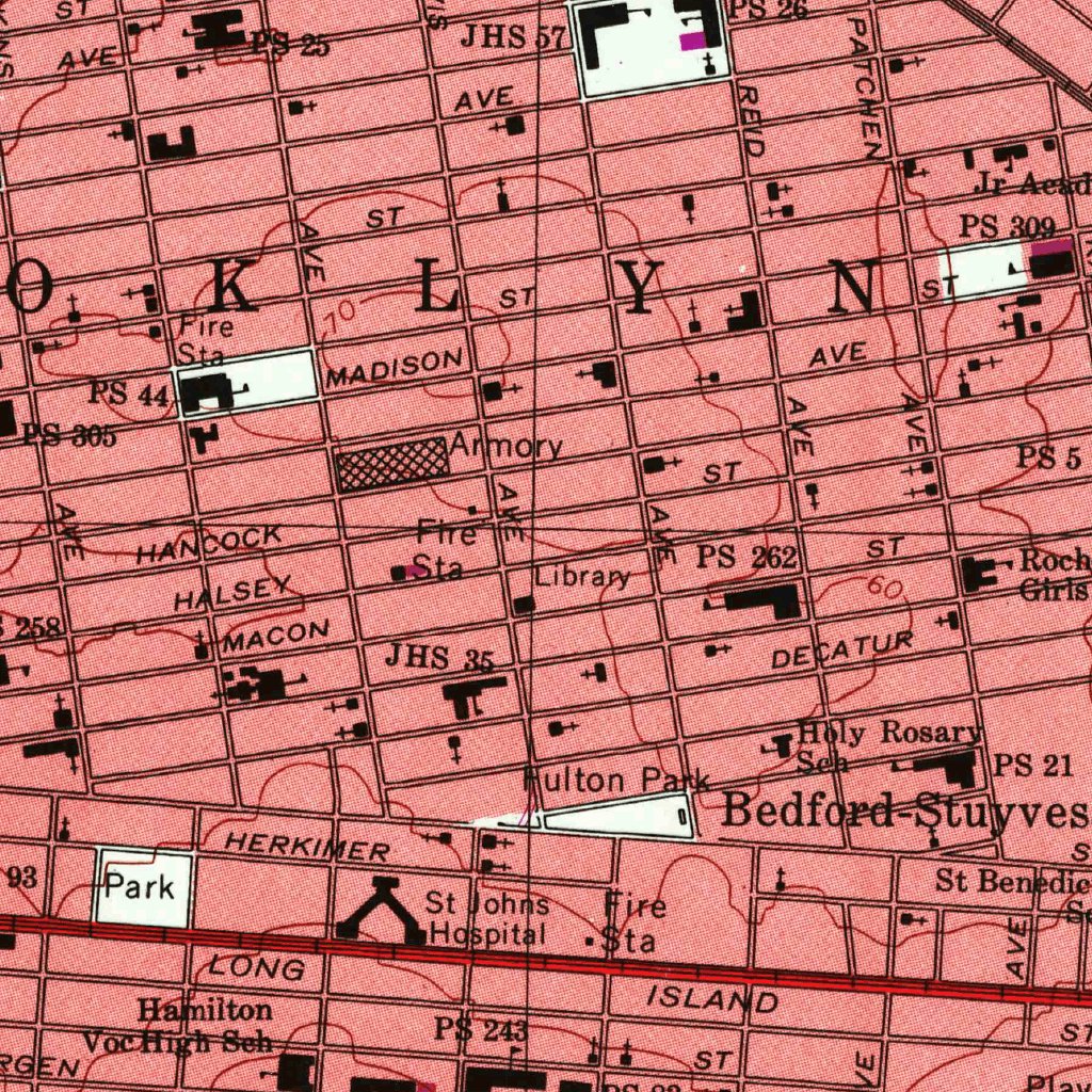 Brooklyn, NY (1995, 24000-Scale) Map by United States Geological Survey ...
