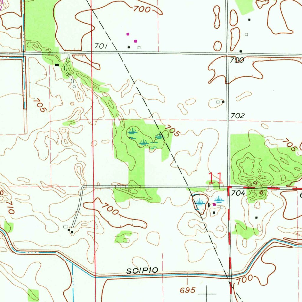 Brookston NW, IN (1962, 24000-Scale) Map by United States Geological ...