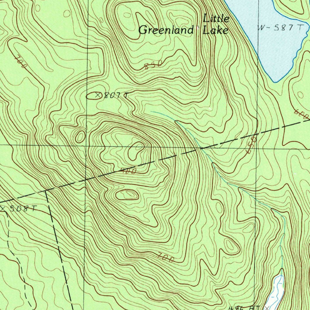 Brookton, ME (1988, 24000-Scale) Map by United States Geological Survey ...