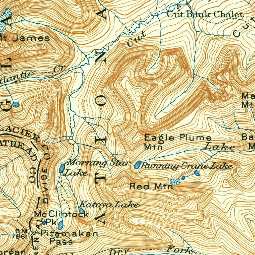 Browning, MT (1901, 125000-Scale) Map by United States Geological ...