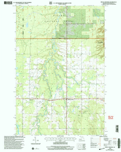 Bruce Crossing, MI (1999, 24000-Scale) Map by United States Geological ...