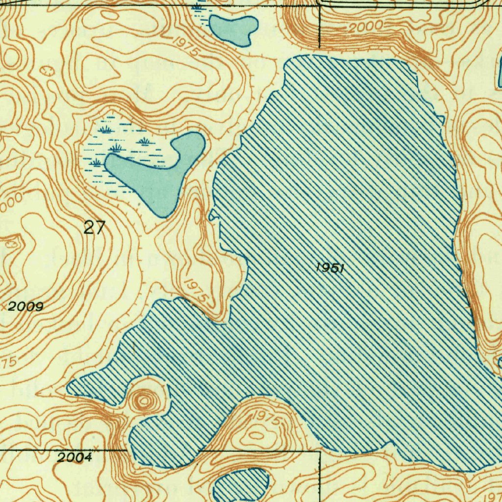 Brush Lake, MT-ND (1948, 24000-Scale) Map by United States Geological ...