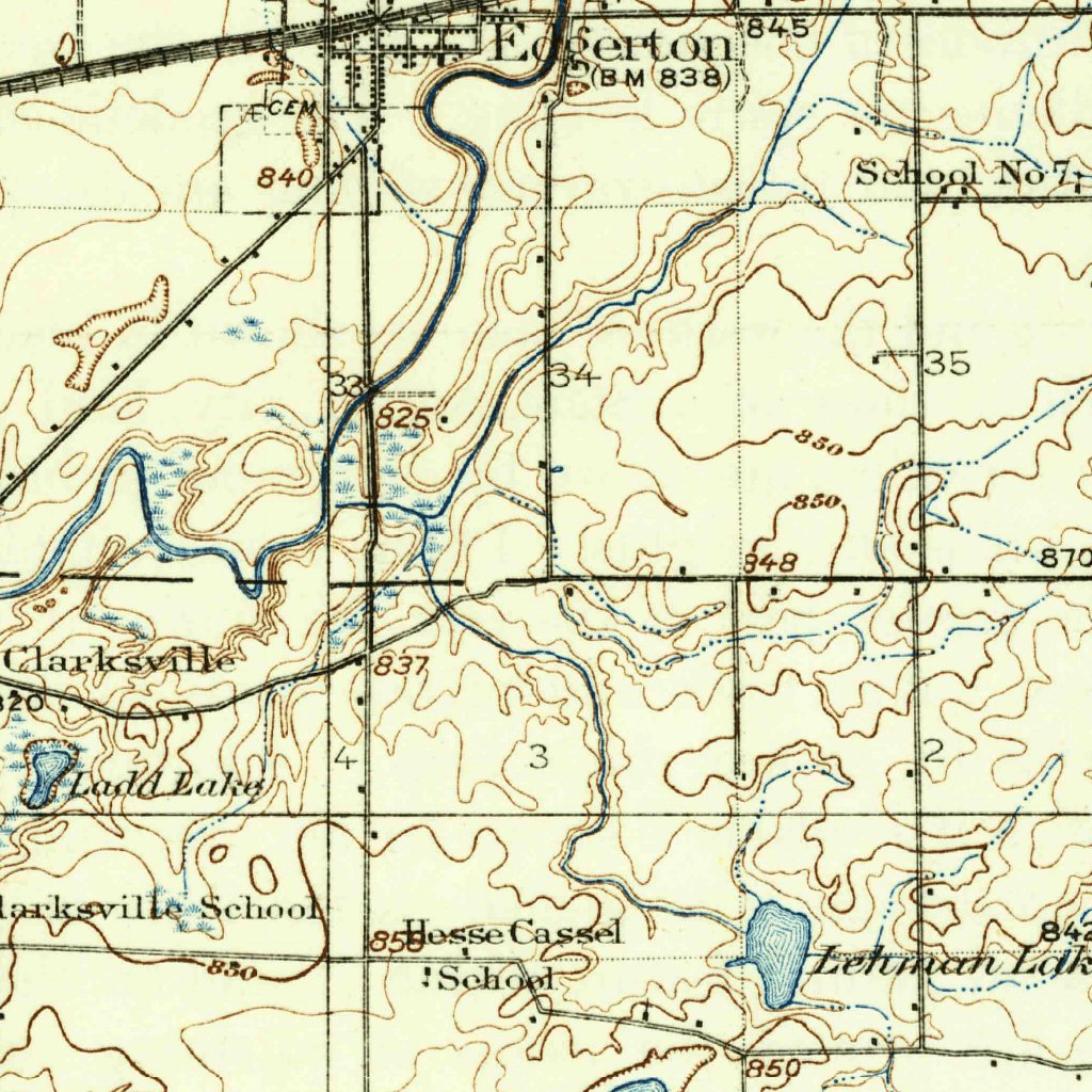 Bryan, OH (1914, 62500-Scale) Map by United States Geological Survey ...