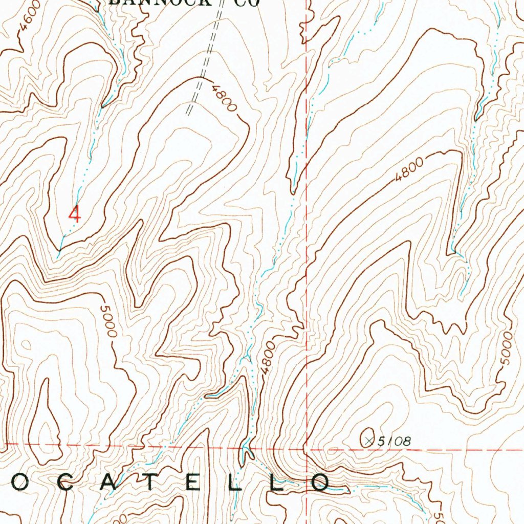 Buckskin Basin, ID (1971, 24000-Scale) Map by United States Geological ...