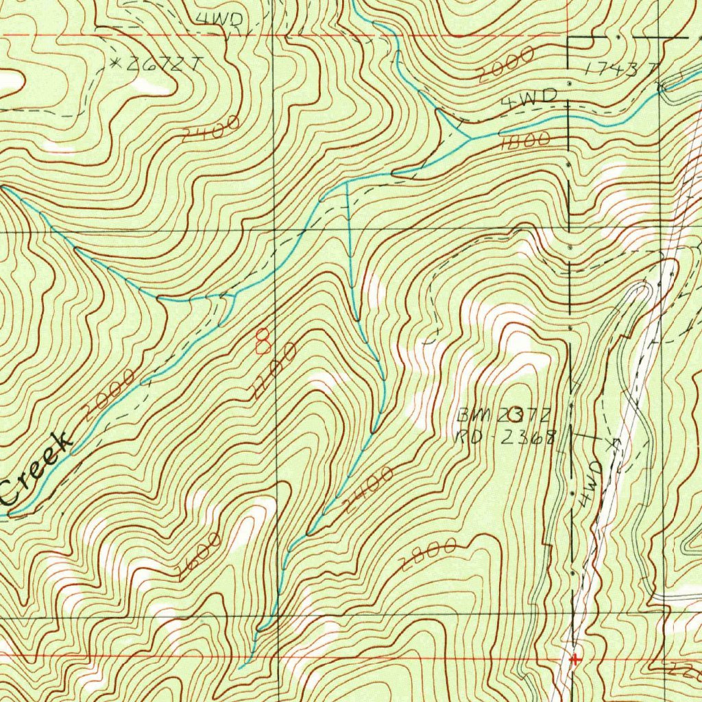 Buckskin Peak, OR (1989, 24000-Scale) Map by United States Geological ...
