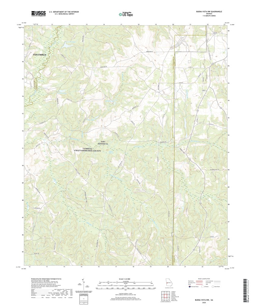 Buena Vista NW, GA (2020, 24000-Scale) Map by United States Geological ...